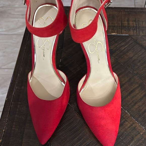 Jessica Simpson | Shoes | Jessica Simpson Red Pump Heel | Poshmark